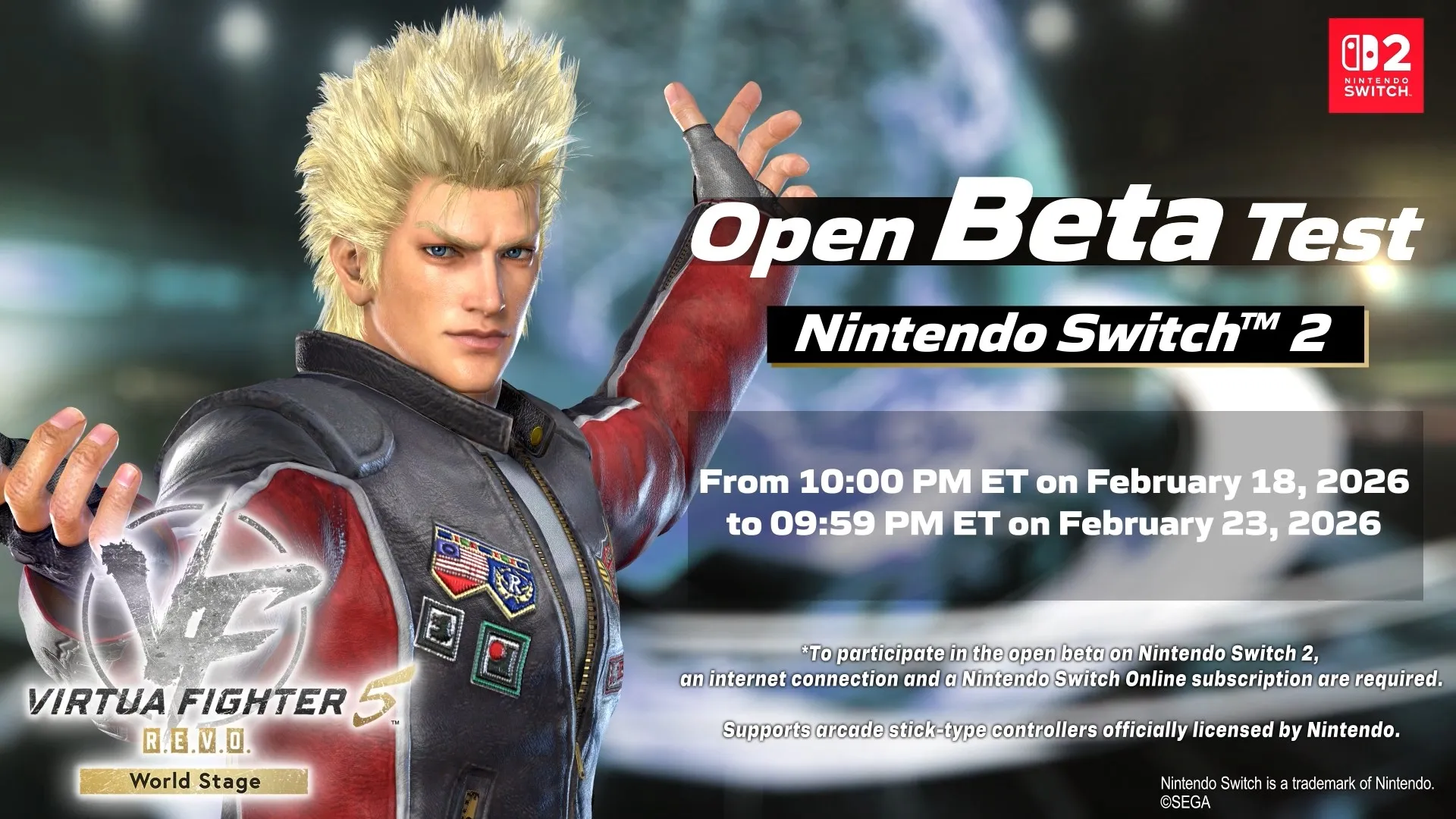 VIRTUA FIGHTER 5 R.E.V.O. WORLD STAGE - NINTENDO SWITCH™ 2 OPEN BETA ...
