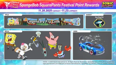 SPONGEBOB SQUAREPANTS PACK IS AVAILABLE NOW | SEGA