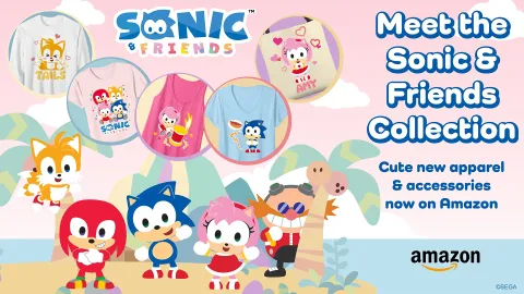 A NEW SONIC & FRIENDS LIFESTYLE COLLECTION ARRIVES ON AMAZON | SEGA